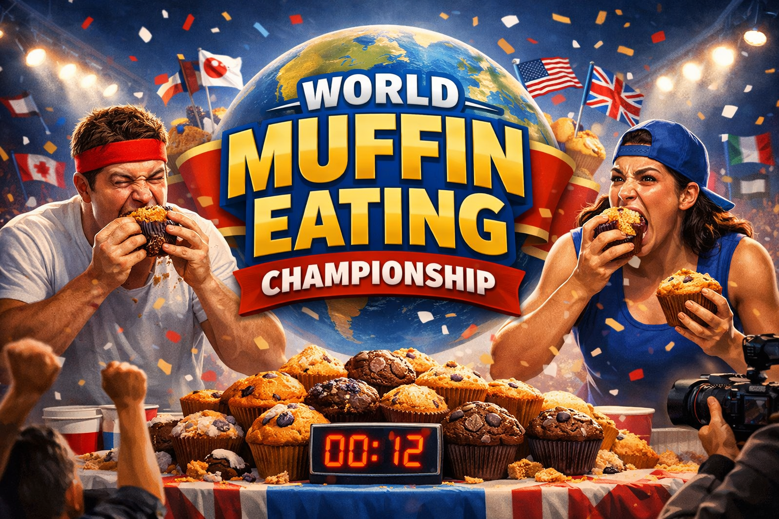 Champs Elysium Grand Opening - World Muffin Eating Championship ...